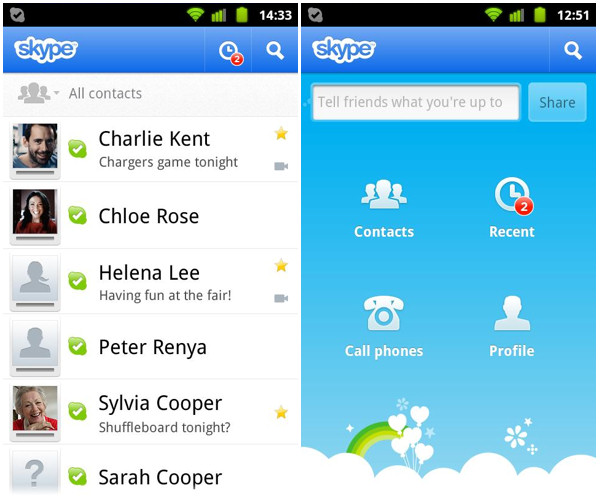 「Skype for Android」の最新版がリリース－iPhoneやPCとのビデオ通話が可能に - デザインってオモシロイ -MdN ...